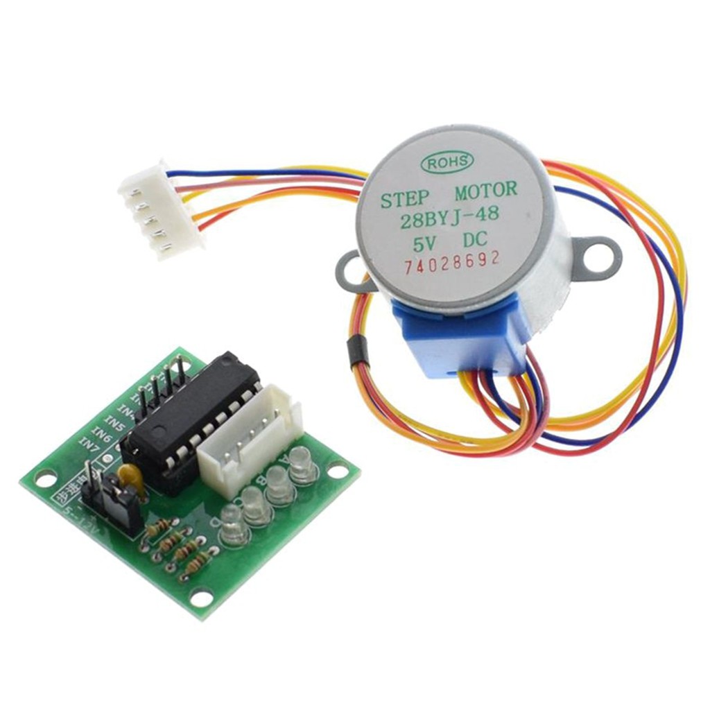 Motor de Passo 28BYJ-48 com Driver ULN2003 Para Arduino | Shopee Brasil