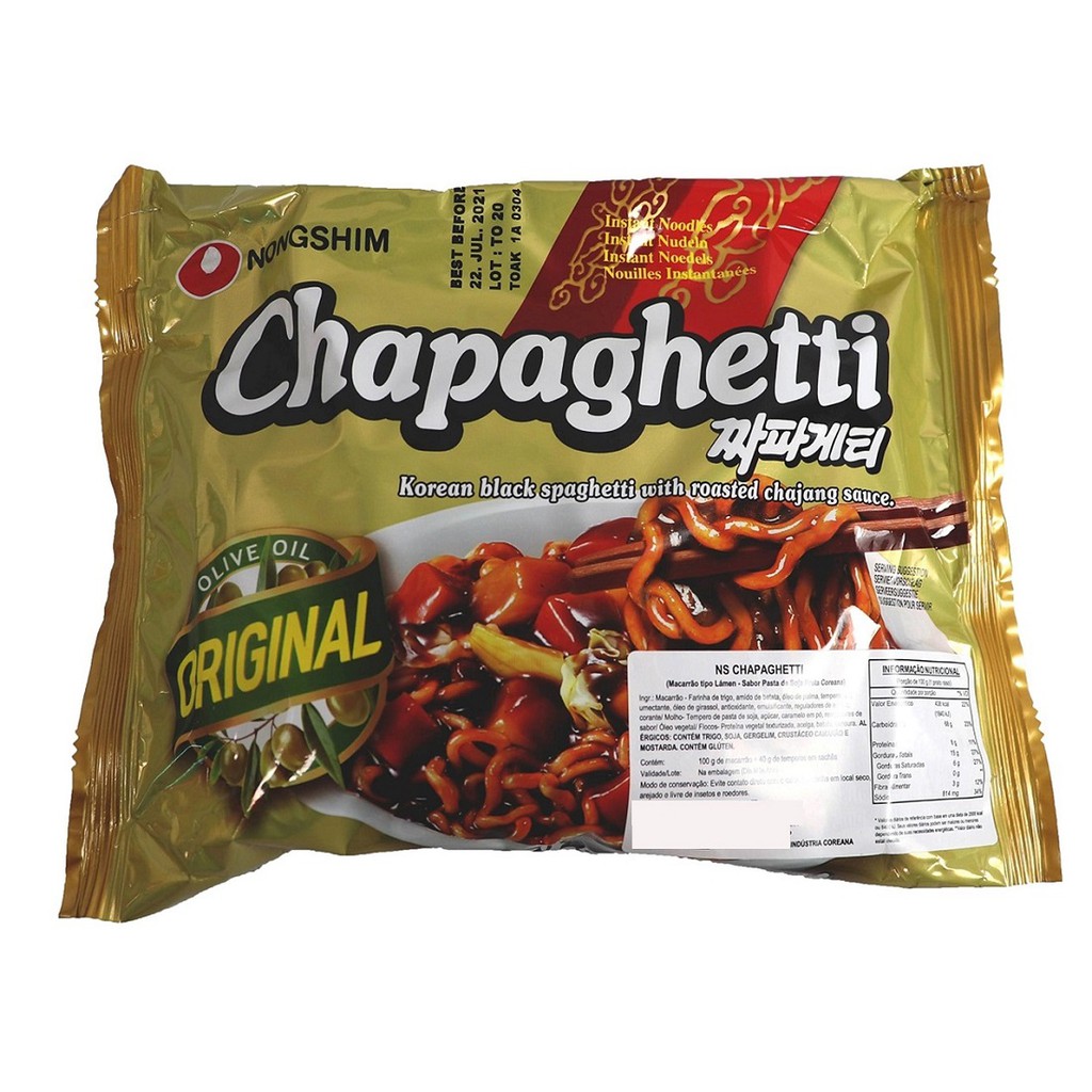 Macarrão Instantâneo Lamen Coreano Chapaghetti | Shopee Brasil