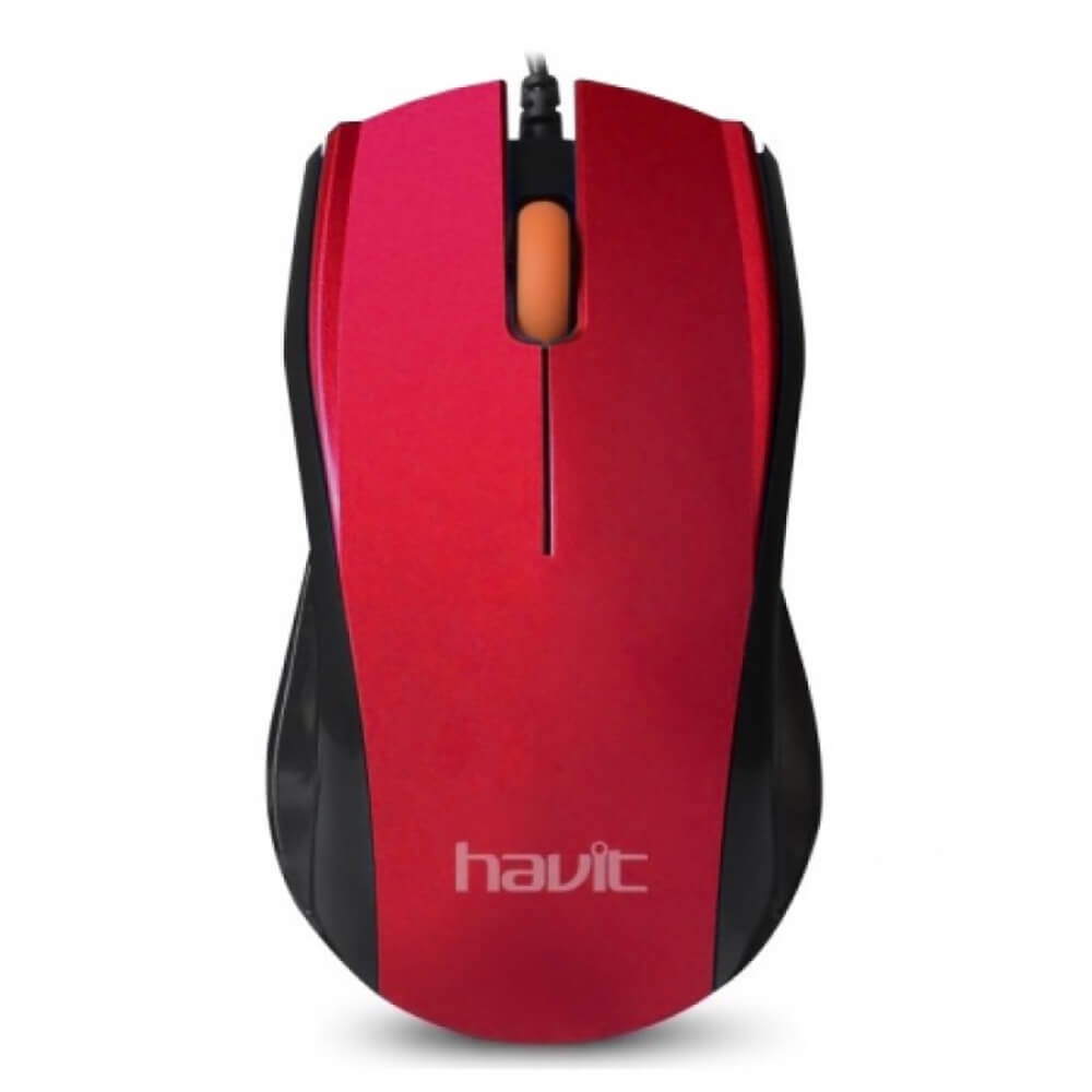 Mouse Havit Ms689 1200 Dpi 3 Botoes Vermelho | Shopee Brasil