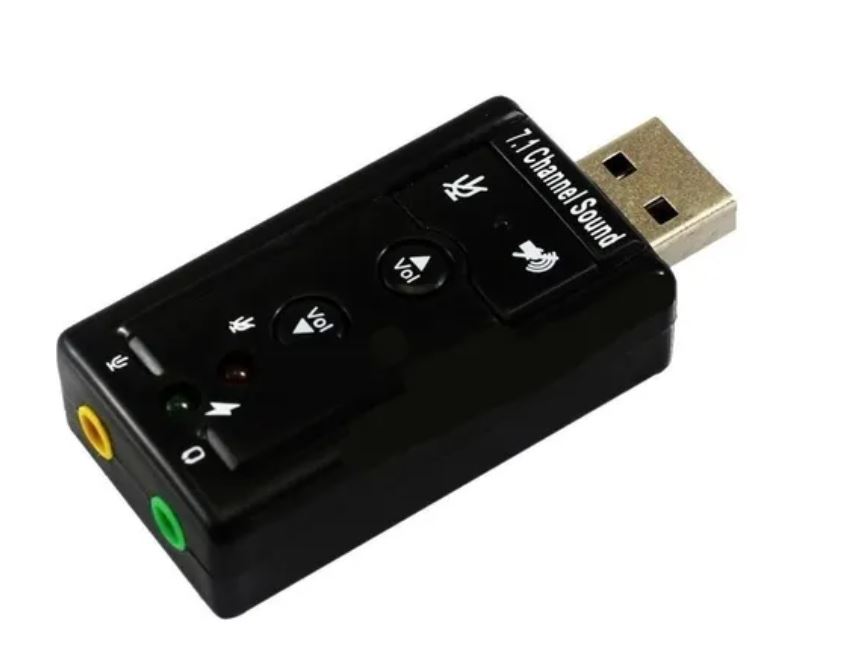 PLACA DE SOM USB AUDIO 7.1 | Shopee Brasil