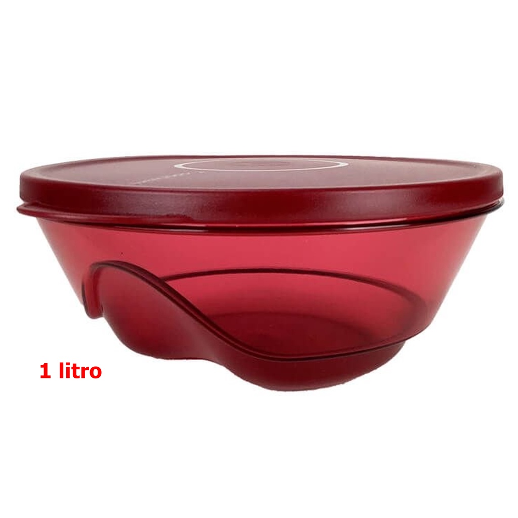 Tupperware Tigela Design 1 Litro - Bea Pda Policarbonato | Shopee Brasil