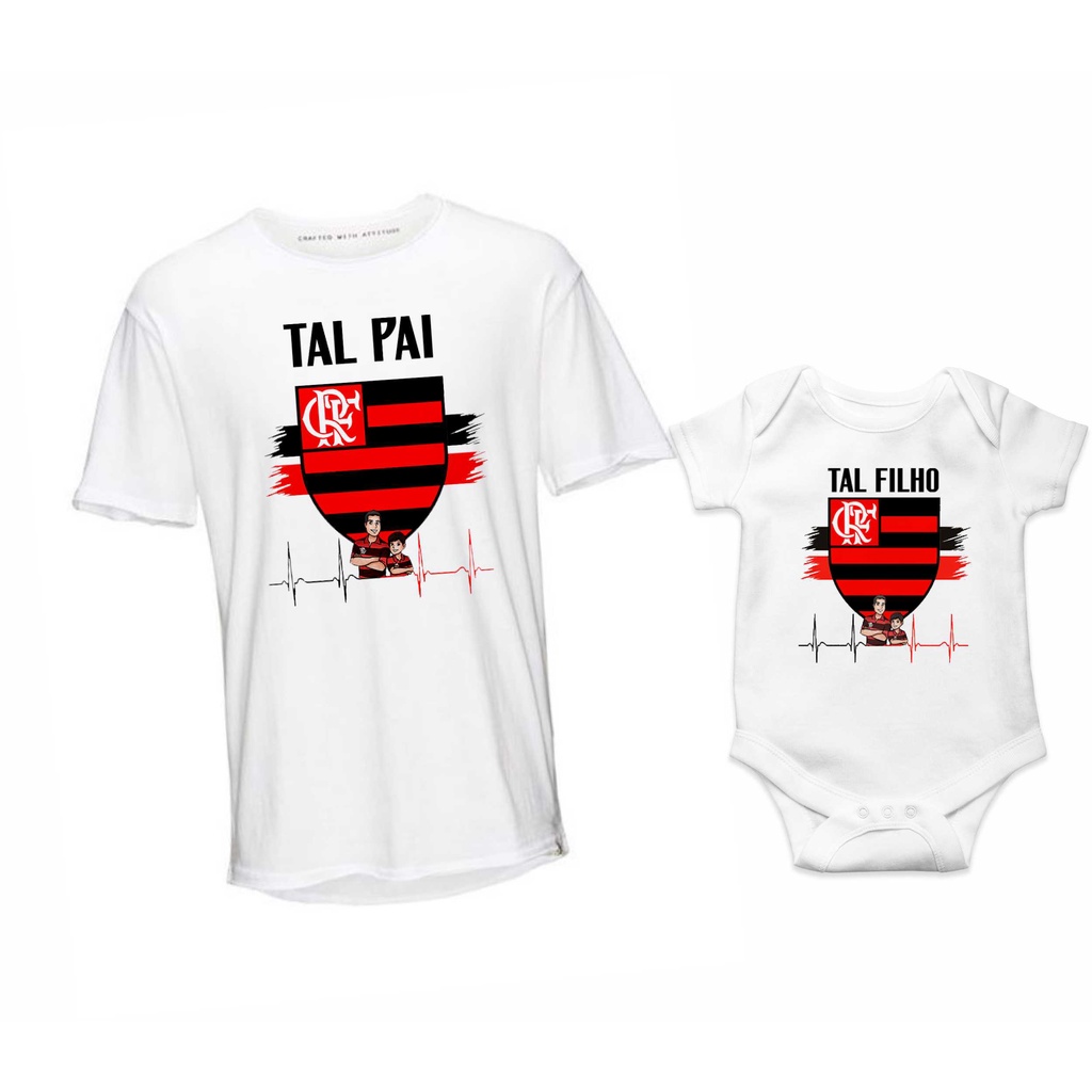 Camiseta e Body Tal Pai Tal Filho - Futebol | Shopee Brasil