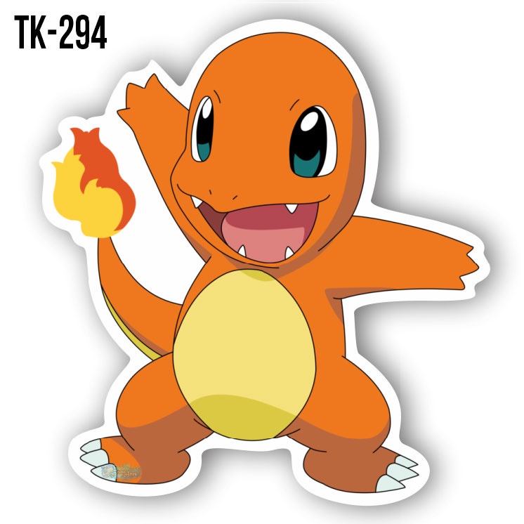 Adesivo Pokemon - Charmander Sticker 10x10cm | Shopee Brasil