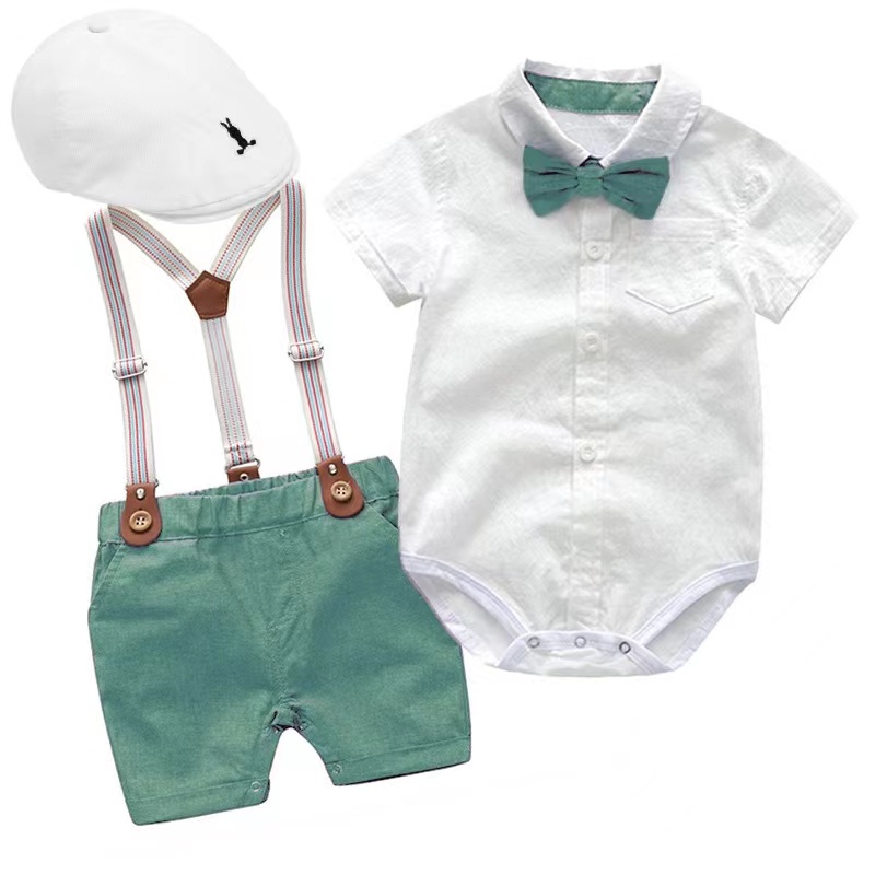 Conjunto Infantil Masculino 0-24 Meses Para Batismo/Roupa De Bebê ...