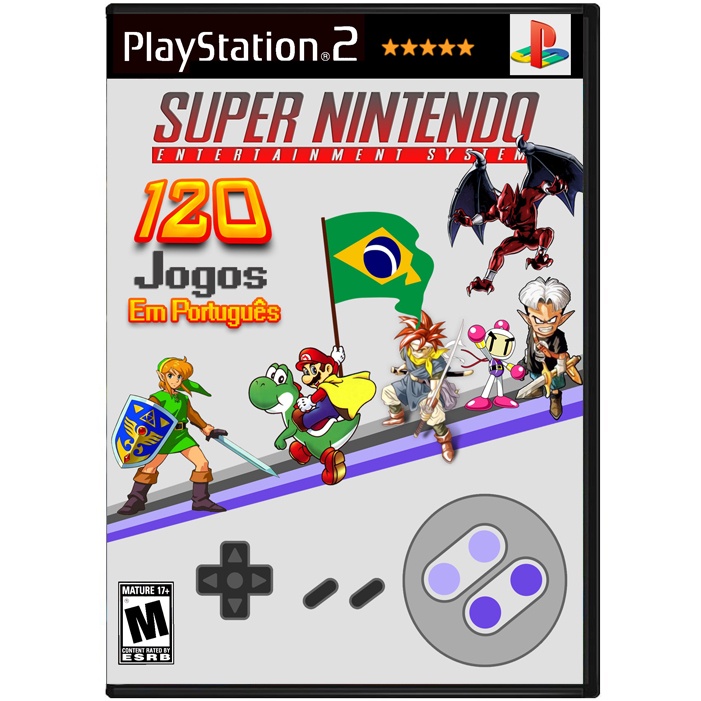 Super Nintendo120 jogos em Português SNES PS2 jogo Patchs REPRO ...