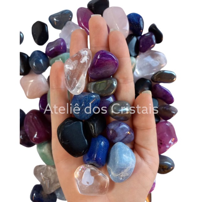 Pedra rolada cristais naturais | Shopee Brasil
