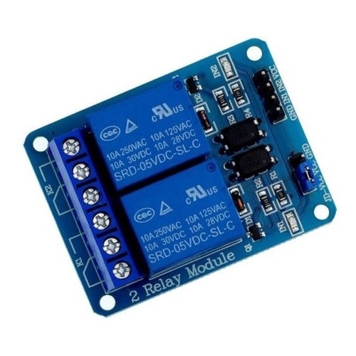Modulo Rele 5v/10a 2 Canais- Iot, Arduino- C/optoacoplador | Shopee Brasil