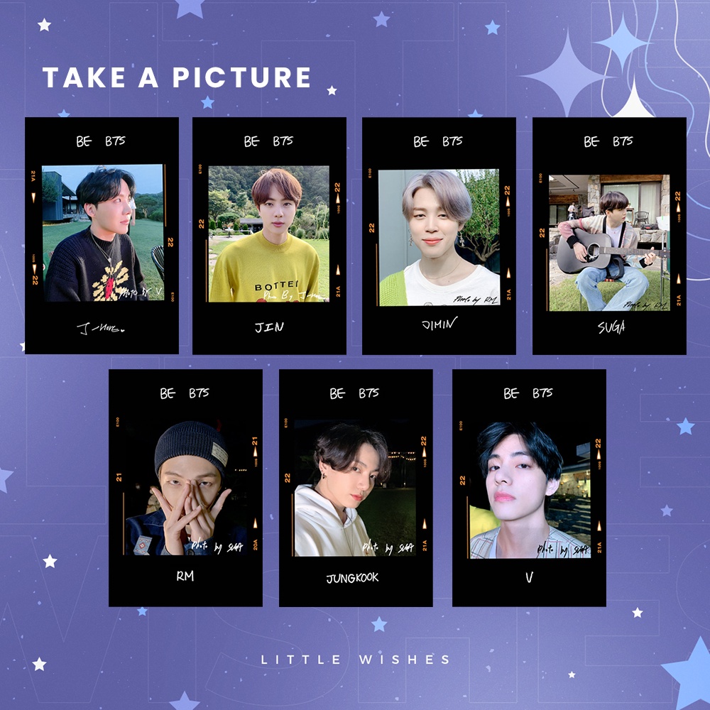 Kit 7 Cards BTS OT7 'Take a Picture' Kpop | Shopee Brasil
