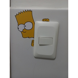 Adesivo de Tomada ou Interruptor Bart Simpsons | Shopee Brasil
