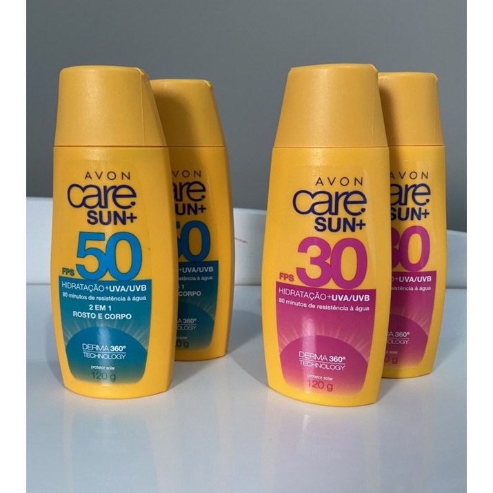 Protetor Solar Rosto e Corpo 2 em 1 Avon Care FPS 30 e 50 | Shopee Brasil