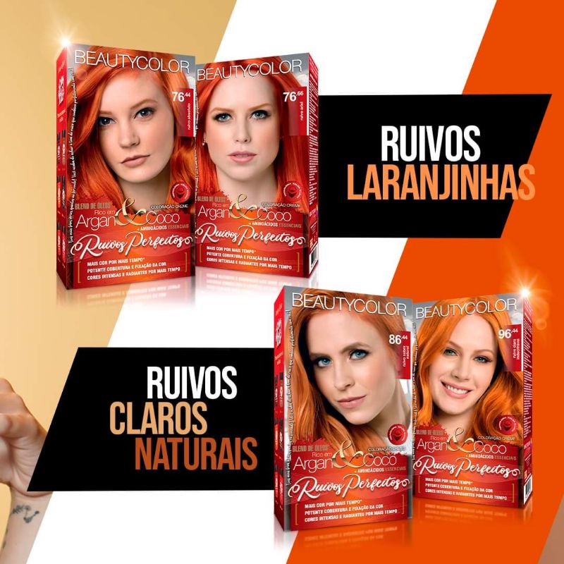 Coloração BeautyColor Ruivos Perfeitos Lançamento | Shopee Brasil