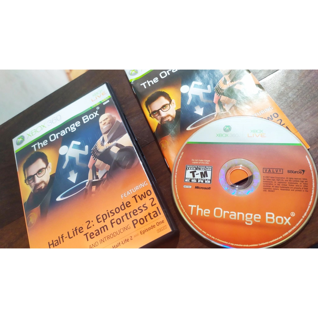 JOGO THE ORANGE BOX XBOX 360 AMERICANO USADO EXCELENTE ESTADO | Shopee ...