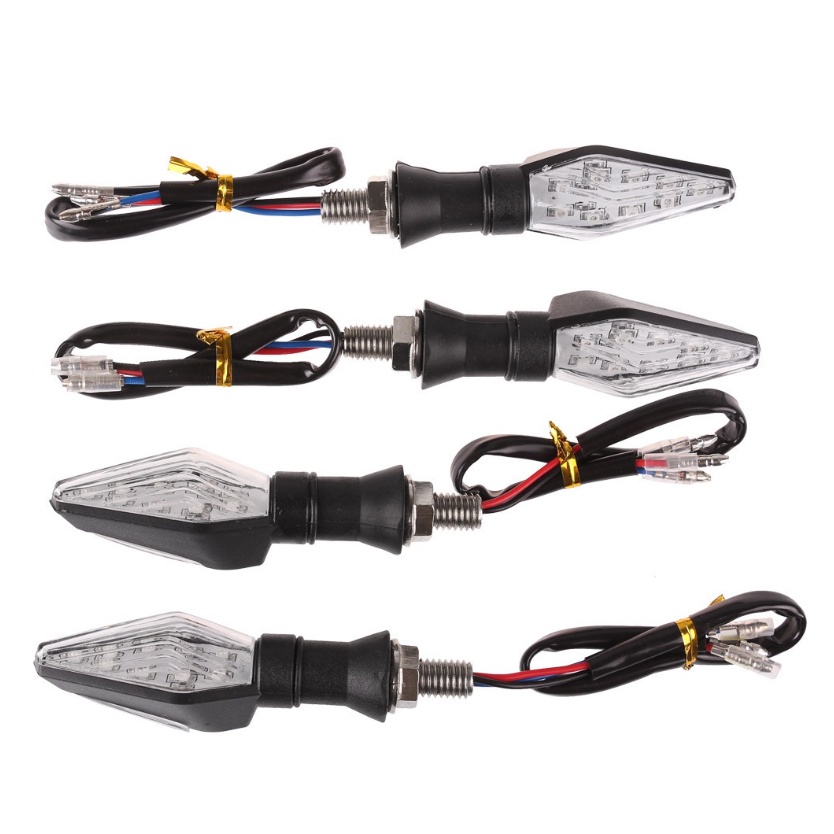 Kit 4 Pisca Seta Para Moto De Led Universal Com Traseira Led Lightes De ...