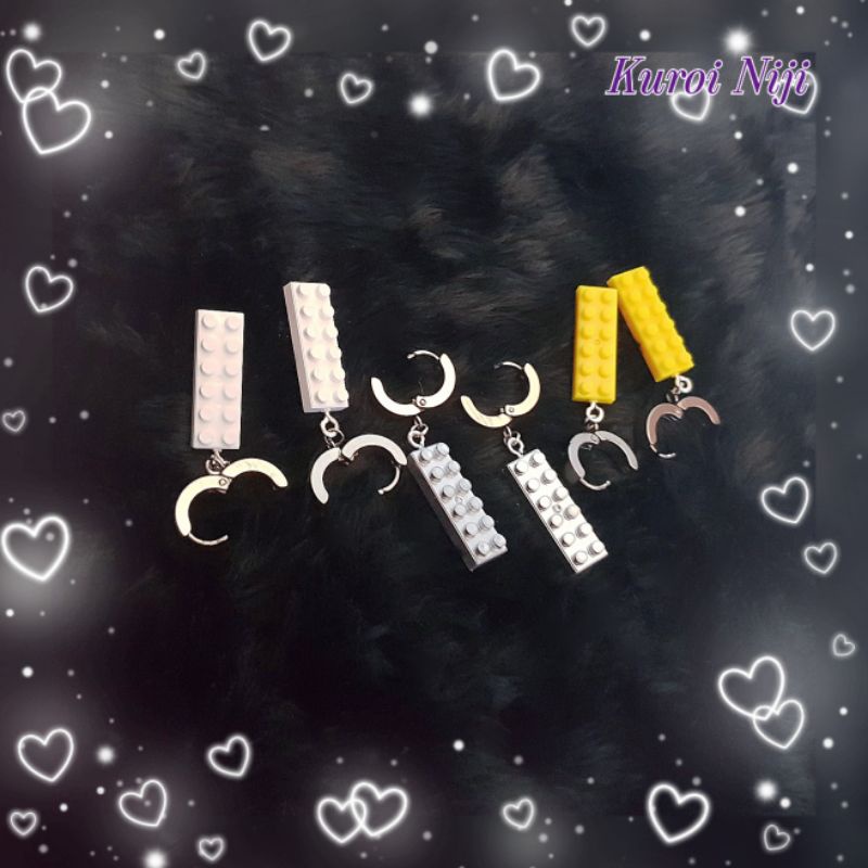 Brincos de Mini Lego | Shopee Brasil