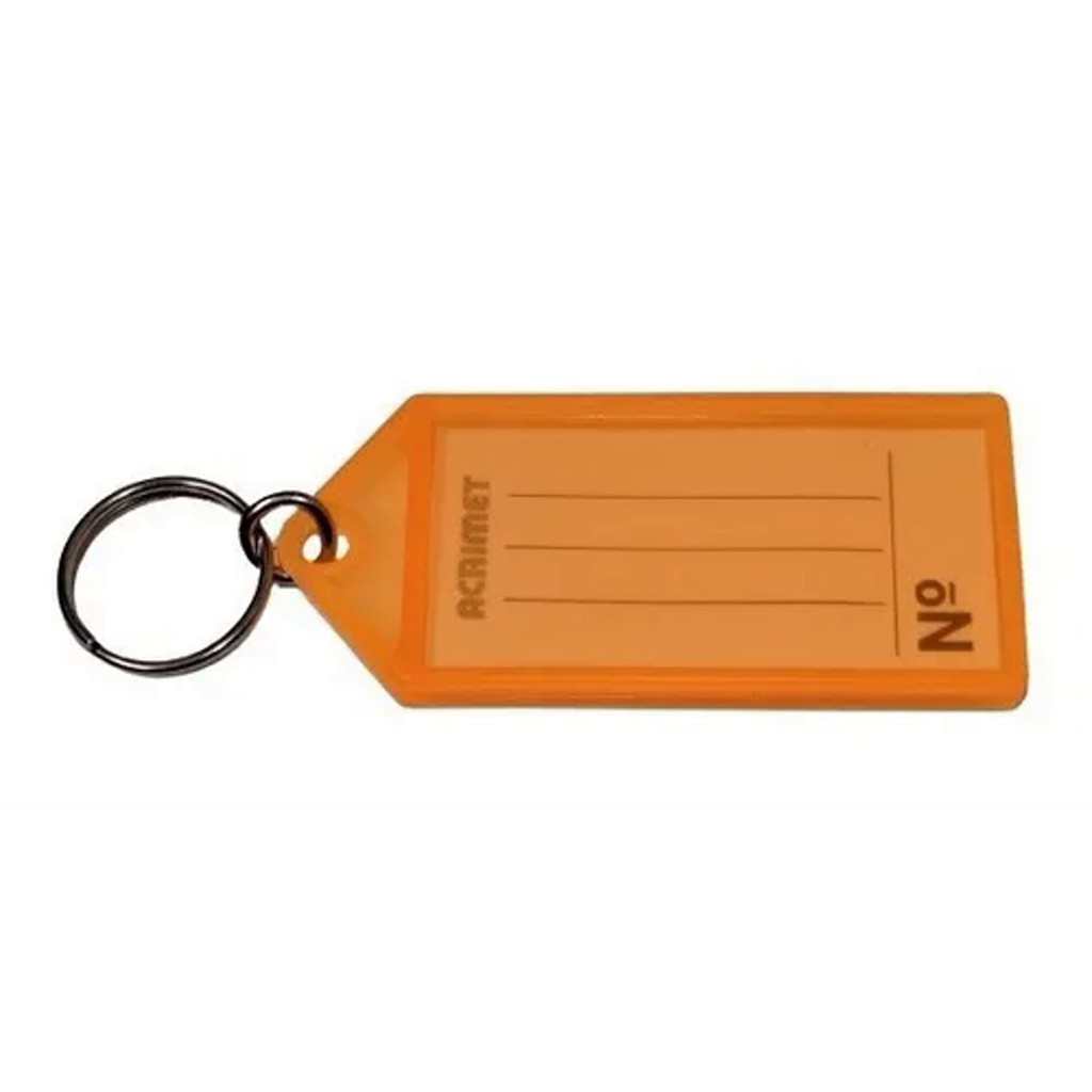 Chaveiro Acrimet 142.3 com etiqueta de identificação pote com 60 ... Chaveiro Acrimet 142.3 com etiqueta de identificação pote com 60 ...