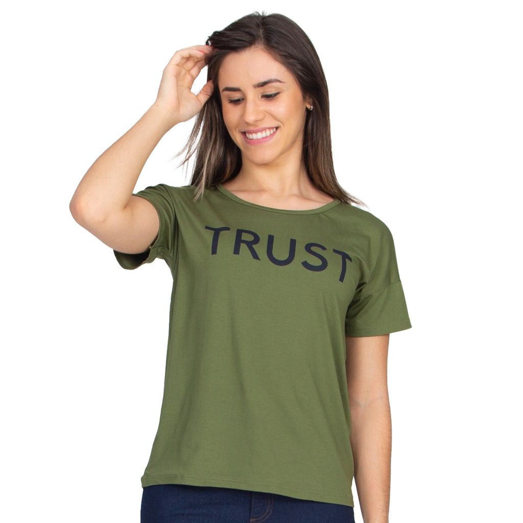 Blusa Feminina Trust Rovitex Verde | Shopee Brasil