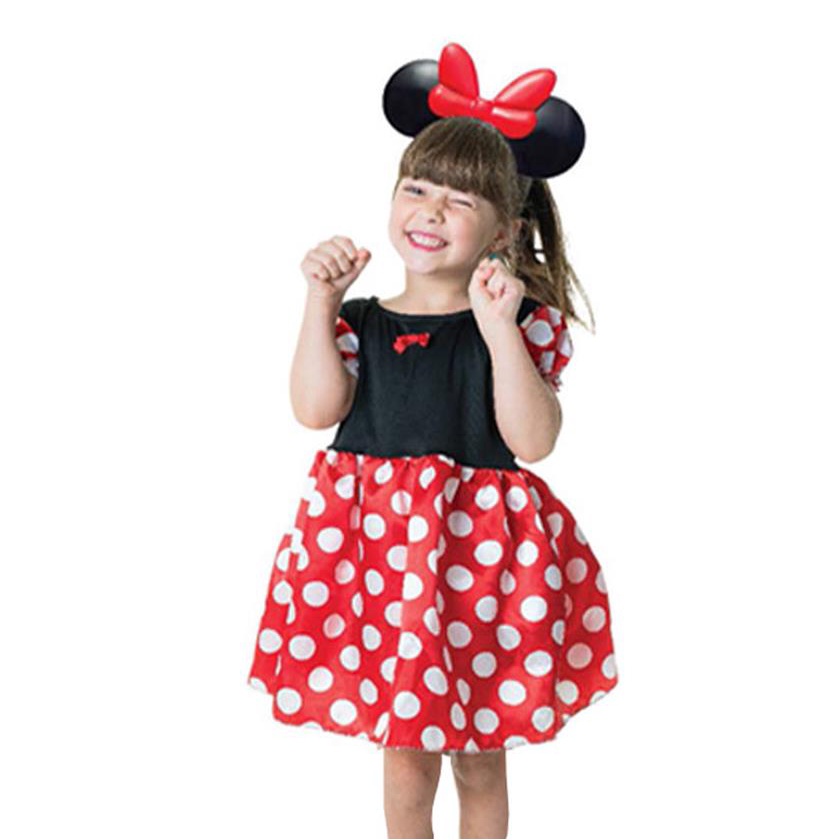 Fantasia Infantil Minnie Para Festas Carnaval. | Shopee Brasil