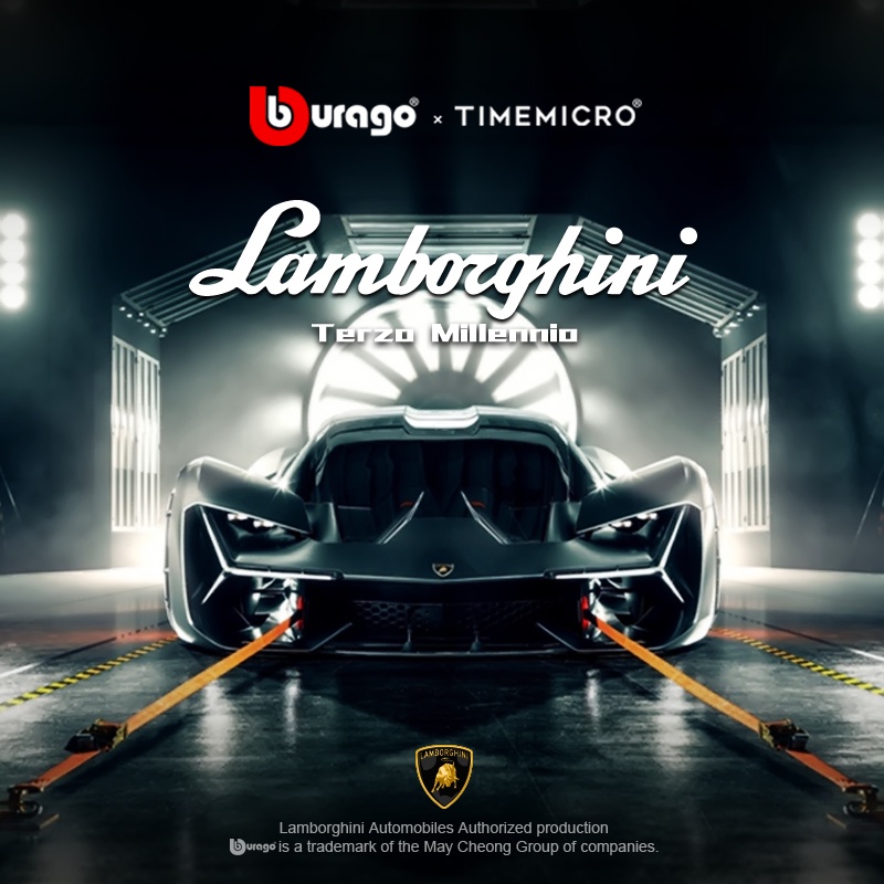 Automodelo TimeMicro x Bburago 1 : 64 Lamborghini Terzo Milennio Cinza ...