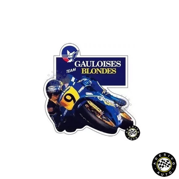 Adesivo Team Gauloises Blondes 500cc Moto GP | Shopee Brasil