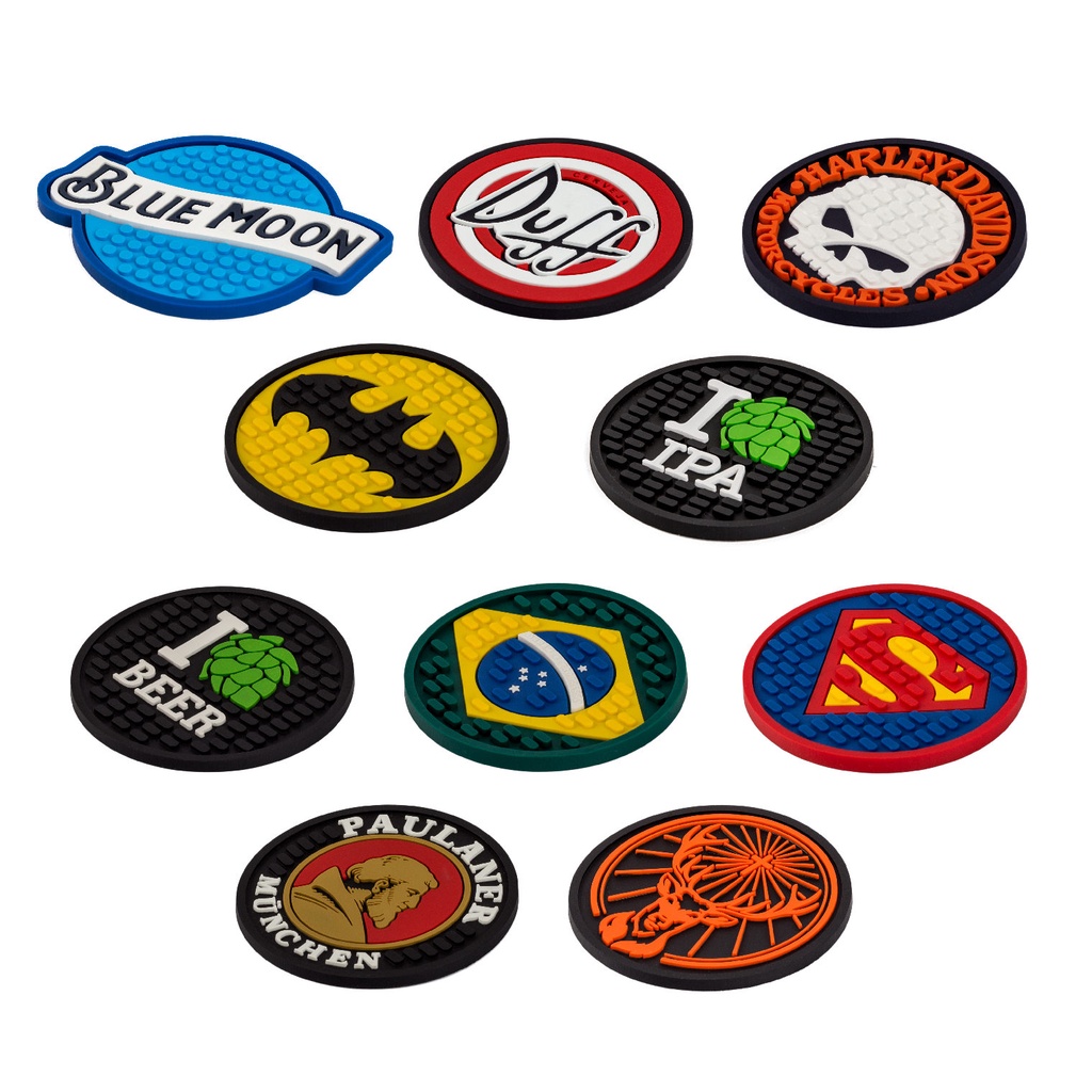 1 Unidade Porta Copo Cerveja Descanso De Copo Emborrachado Para Mesa ...