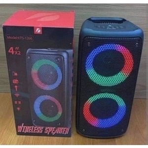Caixa De Som Wireless Speaker Bluetooth Kts-1265 20W(10+10) Bluetooth ...