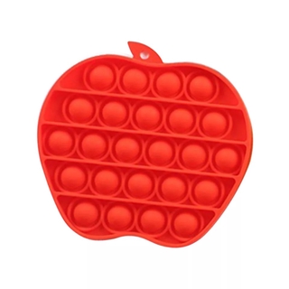 Pop It Fidget Toy Maca Pop Bubble Apple Sensorial | Shopee Brasil