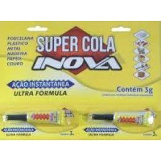 cartela com 12 unidades de super cola | Shopee Brasil