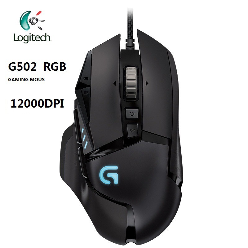 Logitech G502 RGB Gaming Mouse 12000DPI com fio RGB ajustável Gaming ...