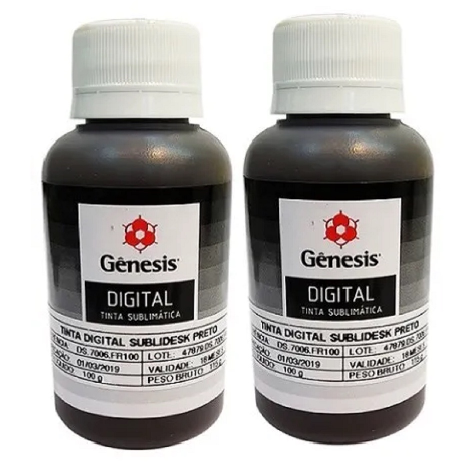 Tinta Sublimatica Gênesis Original 2 und. Preta | Shopee Brasil