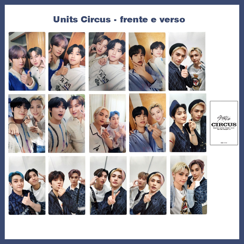 Stray Kids Circus Units Photocards Shopee Brasil