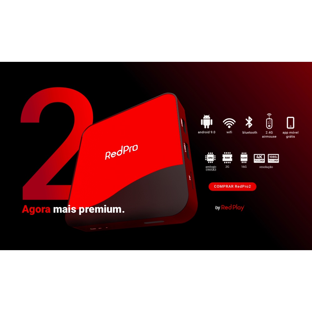 Receptor Digital Red Pro 2 Ultra HD 4K - Escorrega o Preço