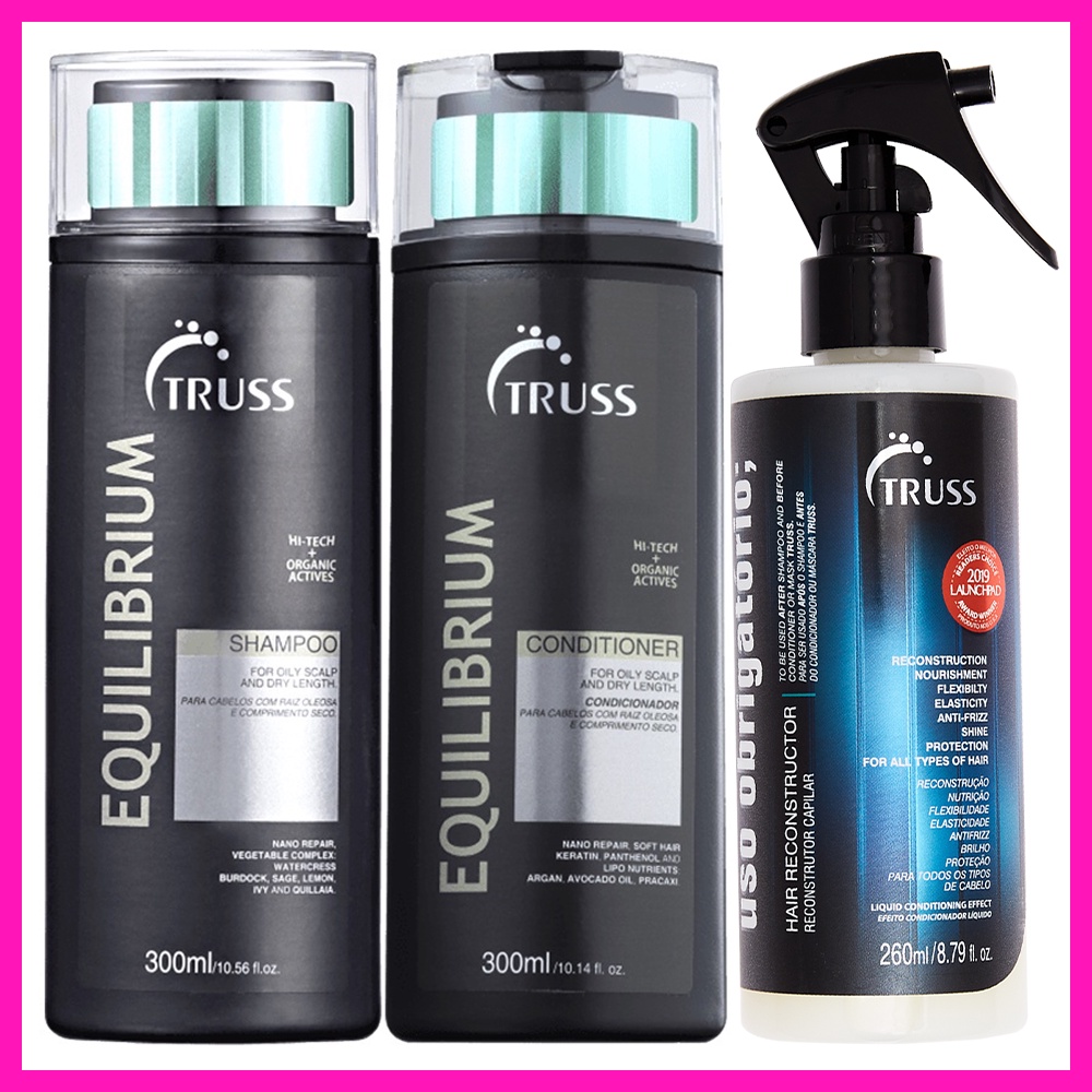 Truss Kit Equilibrium + Uso Obrigatório Truss (Shampo e Condicionador ...