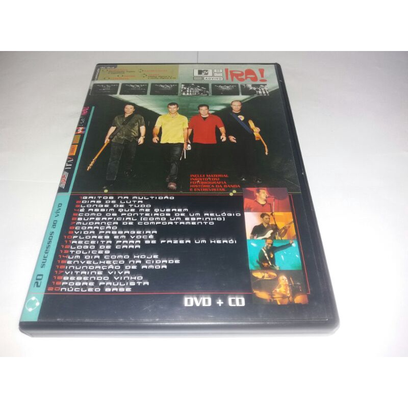 Dvd + Cd : Ira! - MTV ao Vivo 2000 - Encarte | Shopee Brasil