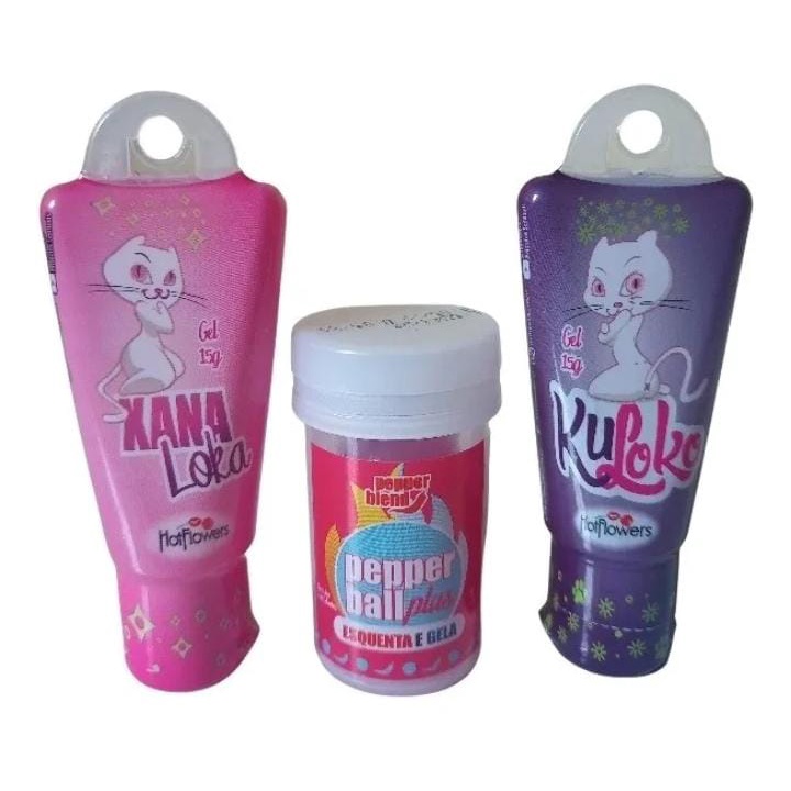 Kit Xana Loca + Kuloco + Pepperball Bolinhas Explosivas Esquenta e Gela | Shopee Brasil