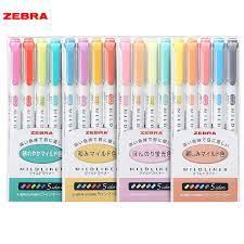 Zebra Mildliner Pack c/5 cores | Shopee Brasil