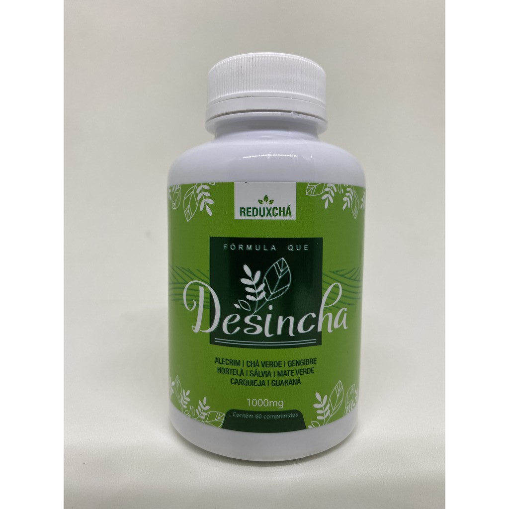 Desincha Cápsula - 60 unidades -1000mg - EMAGRECEDOR | Shopee Brasil