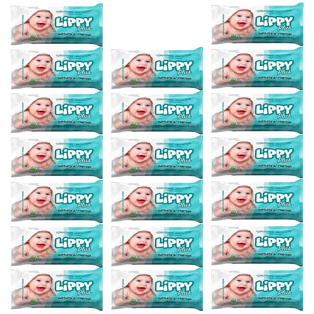 Kit 10 Pacotes Toalha Umedecida Lippy Direto Da Fábrica (500 Toalhas ...