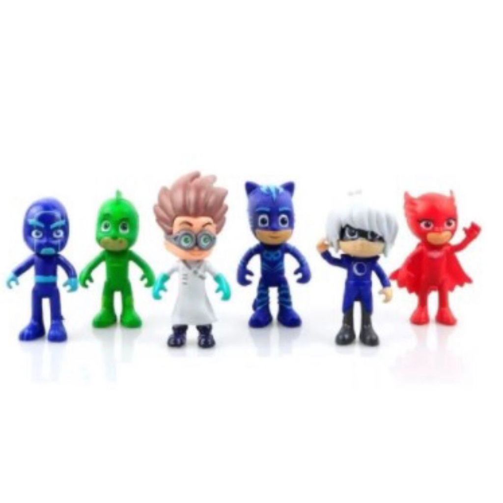 kit pj masks exclusivo com 6 personagens 15 cm aproximadamente | Shopee ...