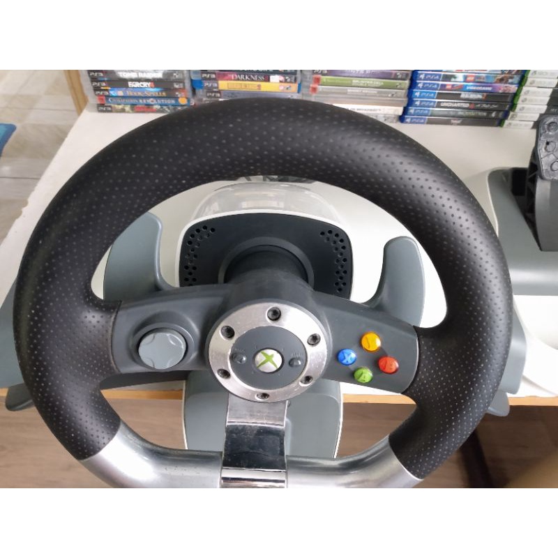 Kit Volante Pedais Xbox 360 Original Microsoft (precisa de reparos ...