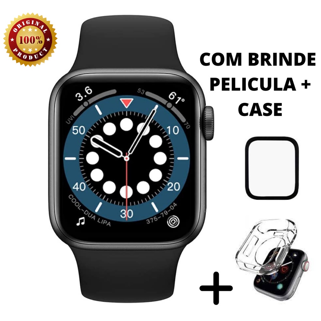 Smart Watch W37 Pro Serie 7 Original 44mm Bluetooth Monitor Nf | Shopee ...