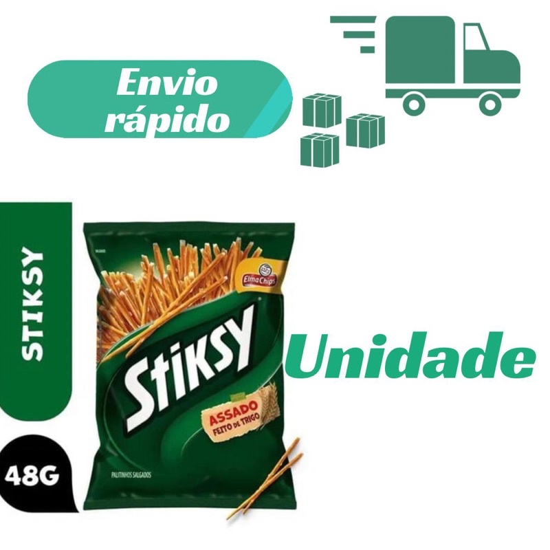 Pacote Salgadinho Stiksy 48g - Elma Chips | Shopee Brasil