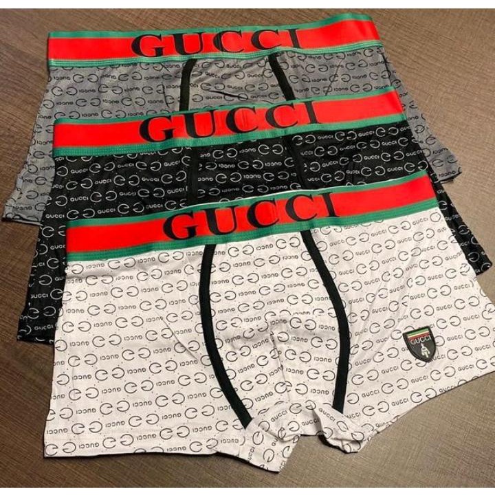 Cueca box boxer Gucci Masculina 100% Algodão Qualidade Top | Shopee Brasil