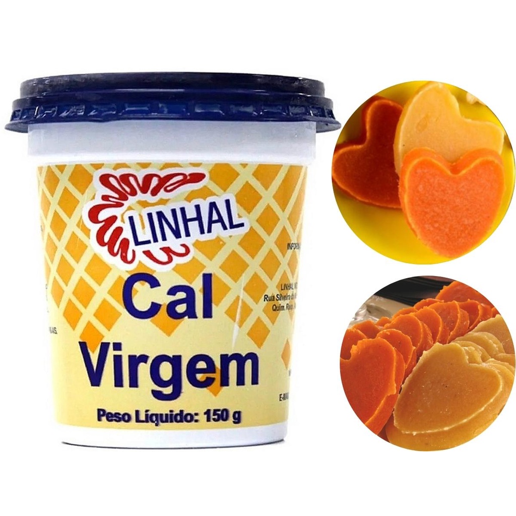 Cal Virgem 150 Gramas Linhal - Para Fazer Doces Deliciosos e Outras ...