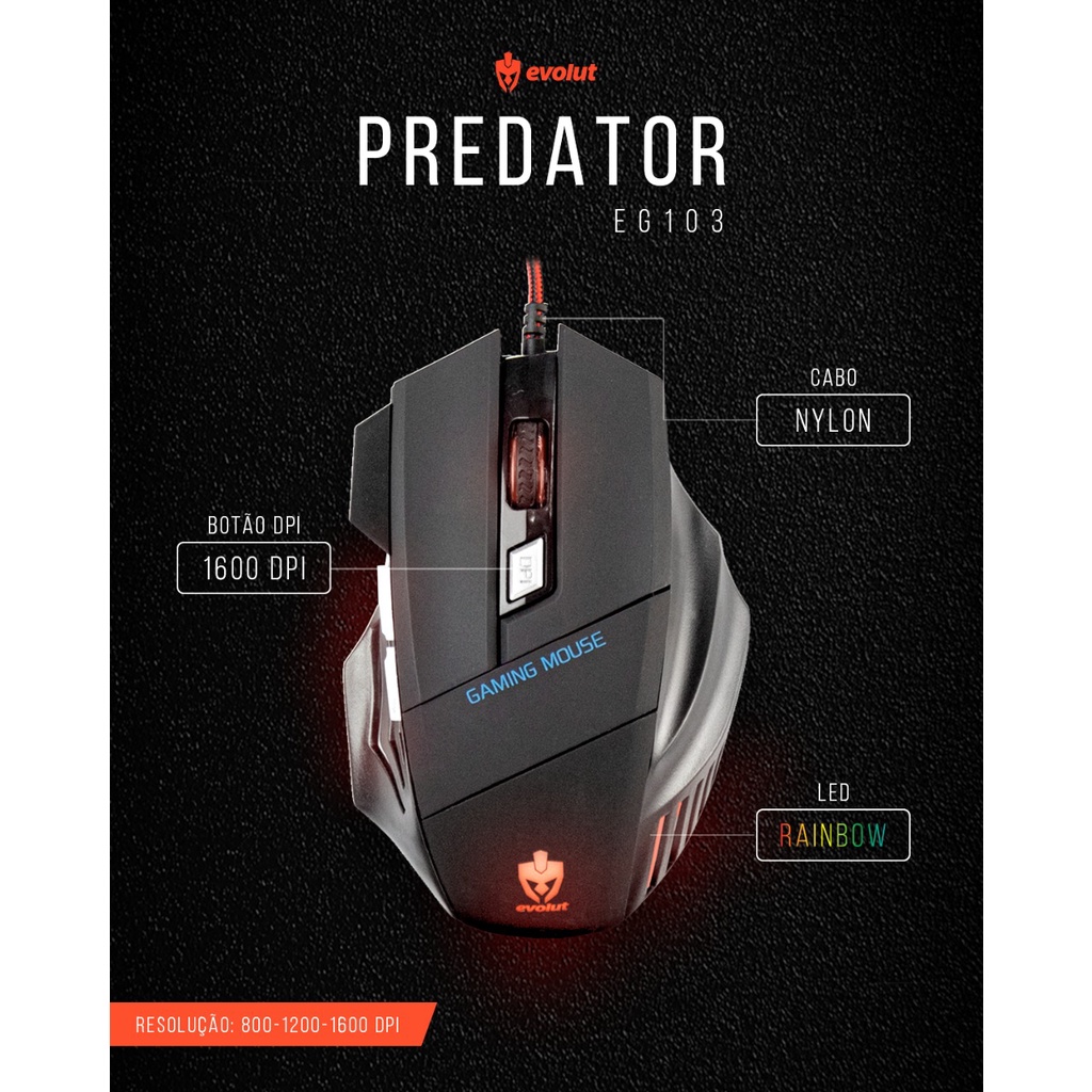 Mouse Evolut | Shopee Brasil