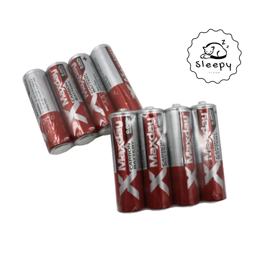 kit 4 pilha Maxday carbon battery AA 1,5v/+30% eficiente bateria ...