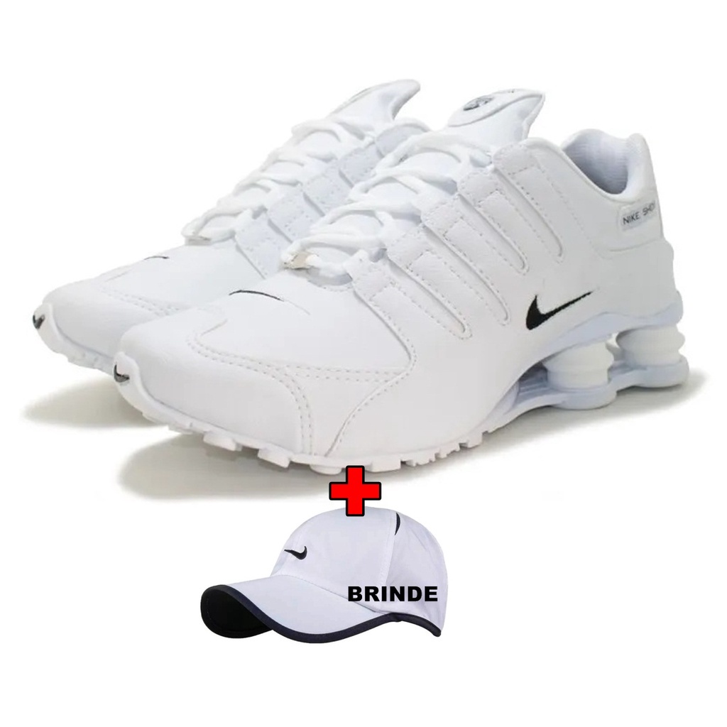 Tenis Nike Shox Nz 4 Molas Branco Varias Cores Promoção + Brinde ...
