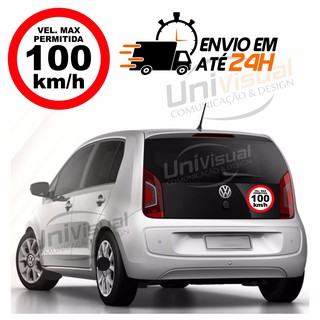 Adesivo Velocidade Máxima 60km/ 70km/ 80km/ 90km/ 100/km/ 110km/ 120km ...