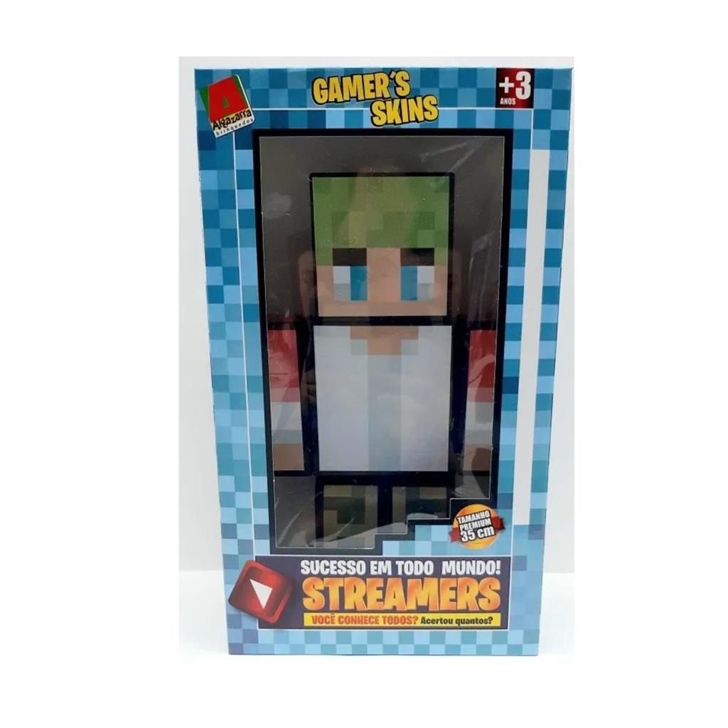 Boneco Streamers - Tommy - Minecraft - Algazarra | Shopee Brasil
