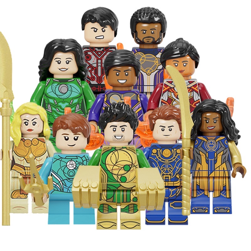 Lego Anime Marvel Compat Vel Mini Figuras Eternas Super Herois Building ...