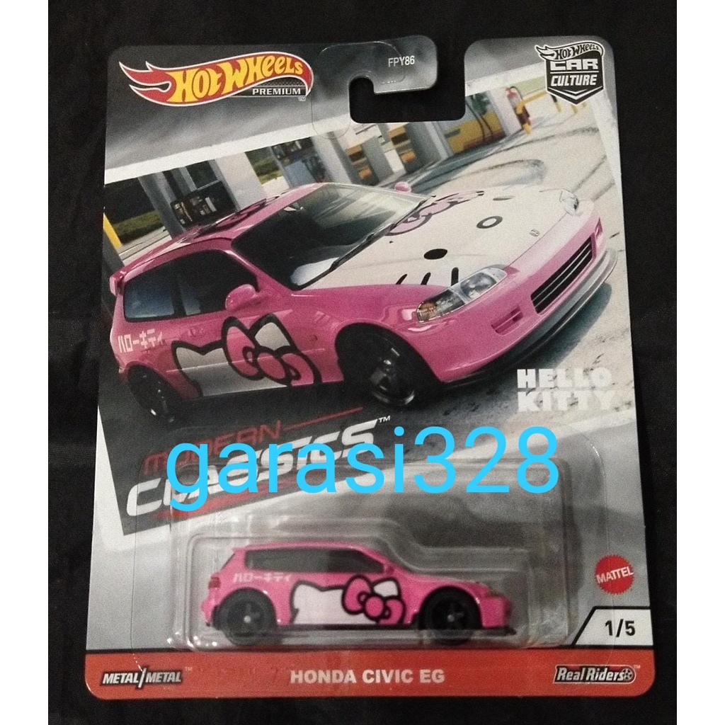 Hot Wheels Honda Civic EG Hello Kitty - Escorrega o Preço